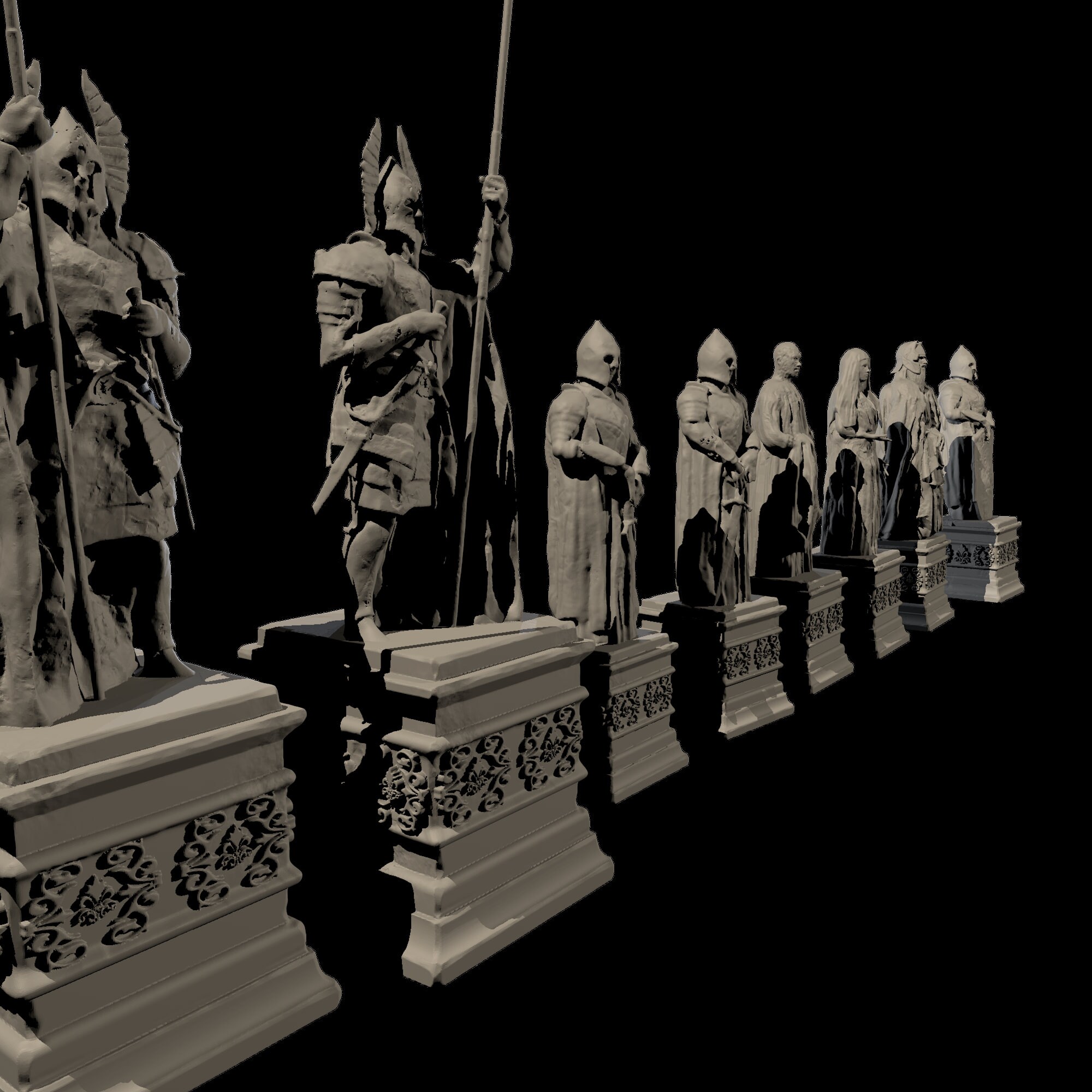 8 City Statues STL Files - Etsy