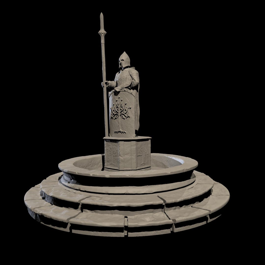 City Fountain - STL File - Etsy