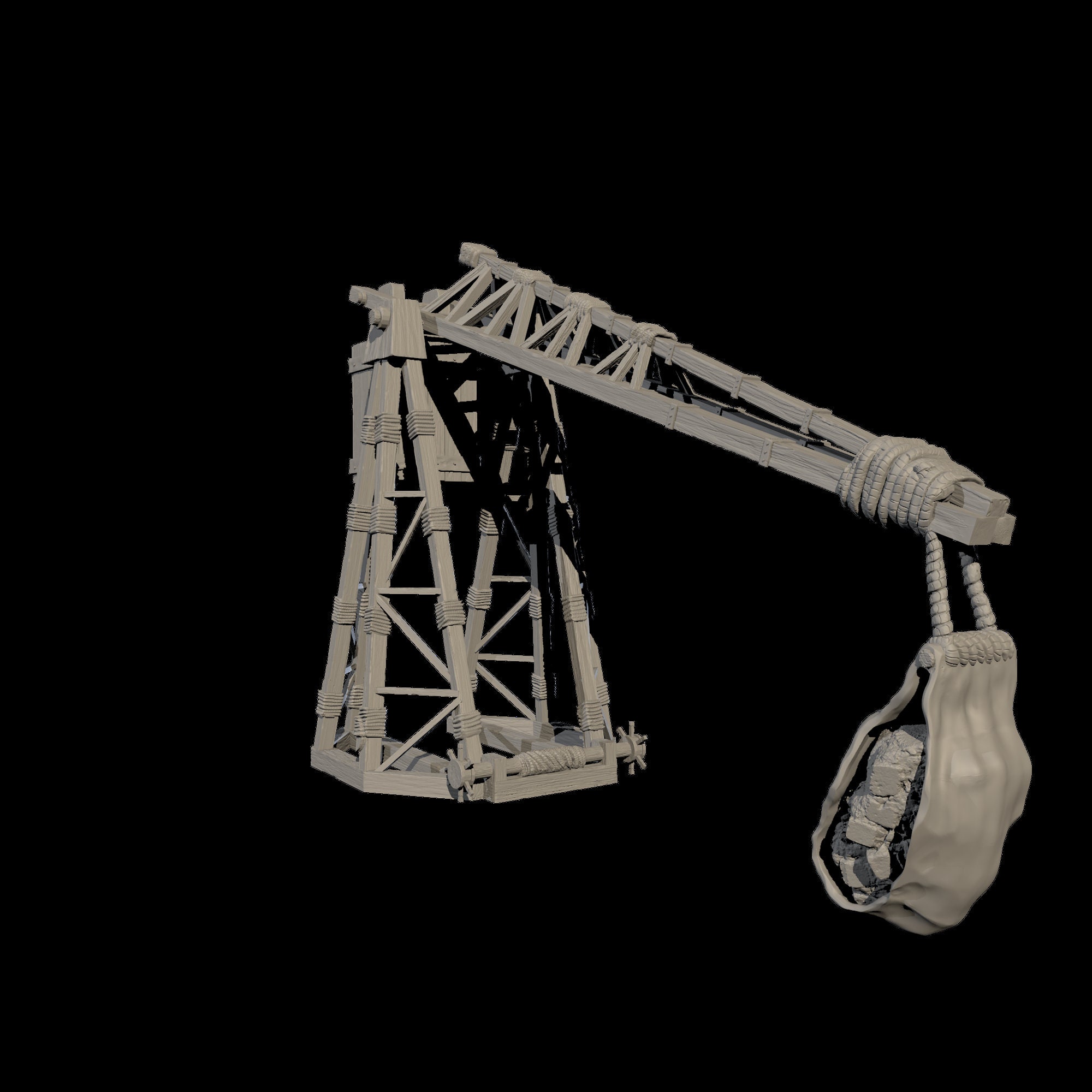 Large Gondor Trebuchet STL File - Etsy