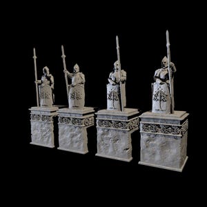 City Main Entrance Statues - STL File - Etsy