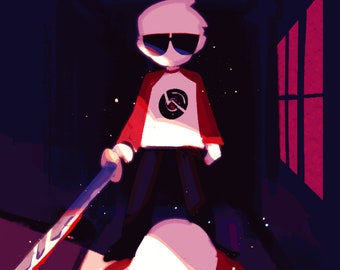 Homestuck Print Dave Strider Dstri's Meteroic Mixtape Y2K 2000s Graphic ...