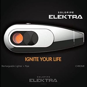 Elektra Solopipe – USB Rechargeable Windproof Pipe Lighter Combo - Etsy