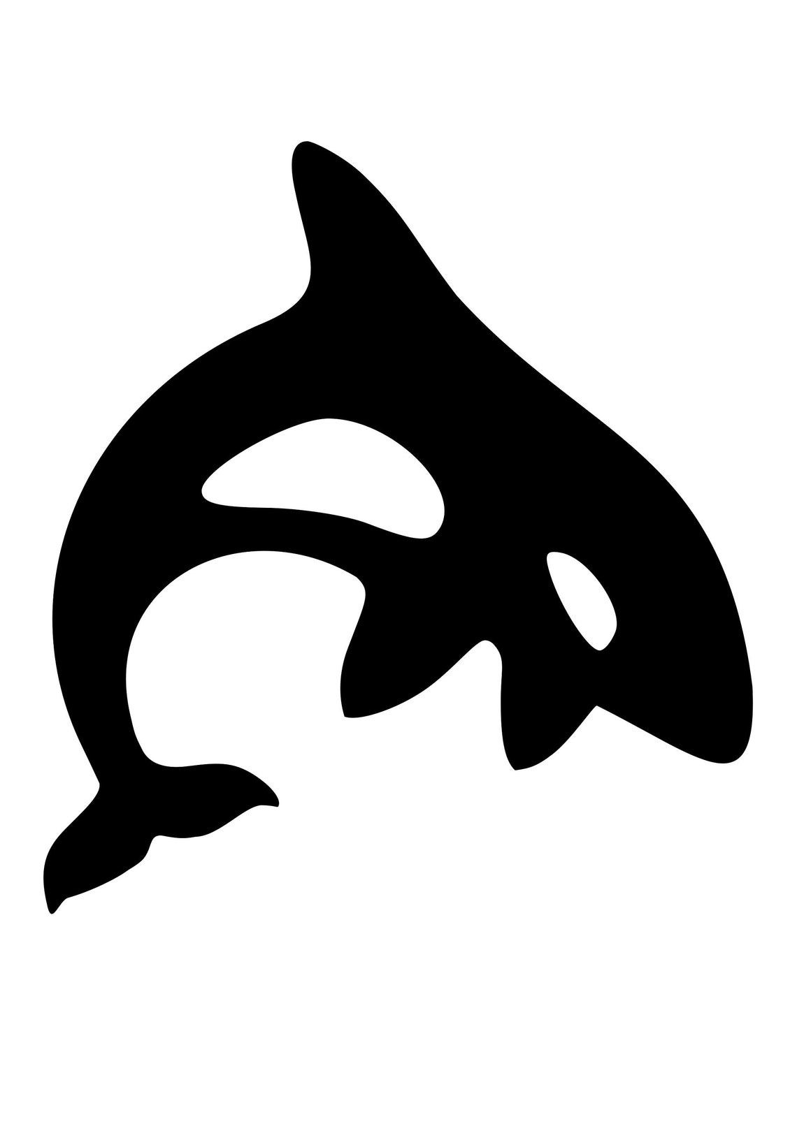 Orca Whale Vector Image SVG PNG Sticker Files Assets - Etsy
