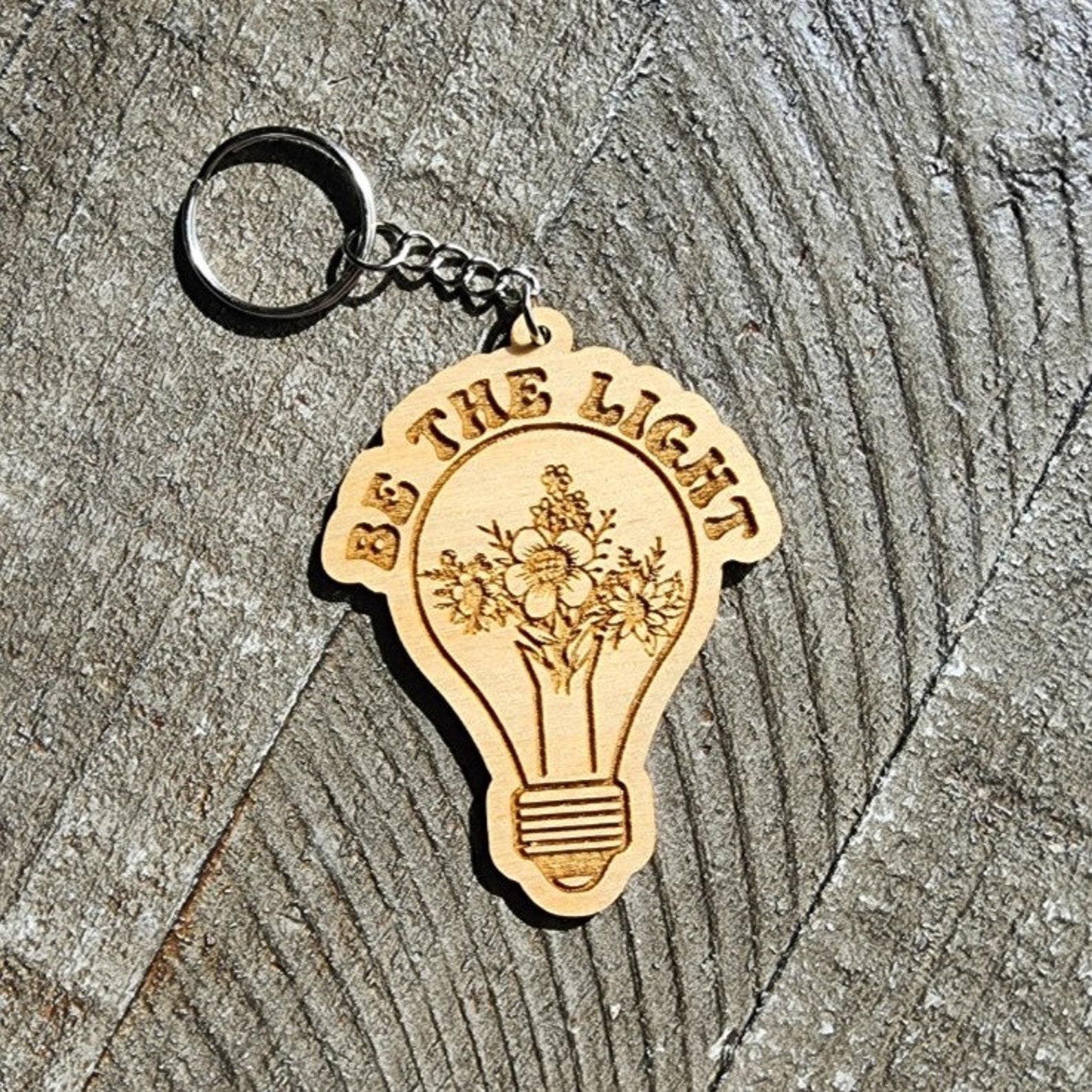 Be the Light - Lightbulb Keychain - Inspirational Gift Inspired by ...