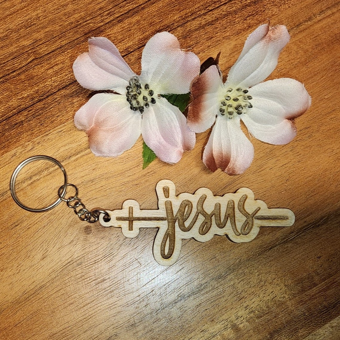 Jesus - Wooden Keychain - Faith-inspired Accessory - Etsy