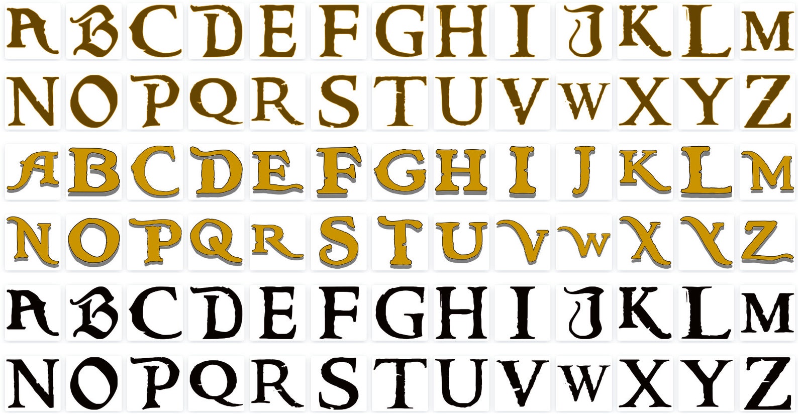 Pirates Font SVG Pirates Letter Caribbean Font Pirate Font Alphabet ...