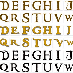 Pirates Font SVG Pirates Letter Caribbean Font Pirate Font Alphabet ...