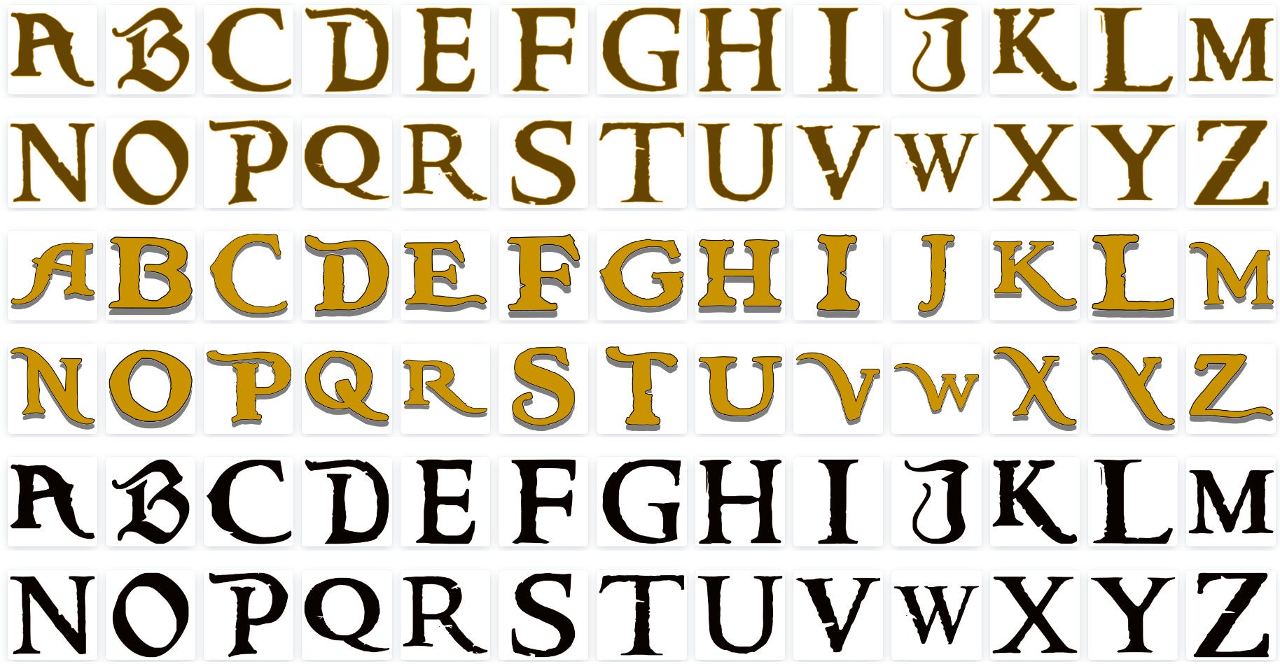 Pirates Font SVG Pirates Letter Caribbean Font Pirate Font Alphabet ...