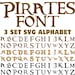 Pirates Font SVG Pirates Letter Caribbean Font Pirate Font Alphabet ...