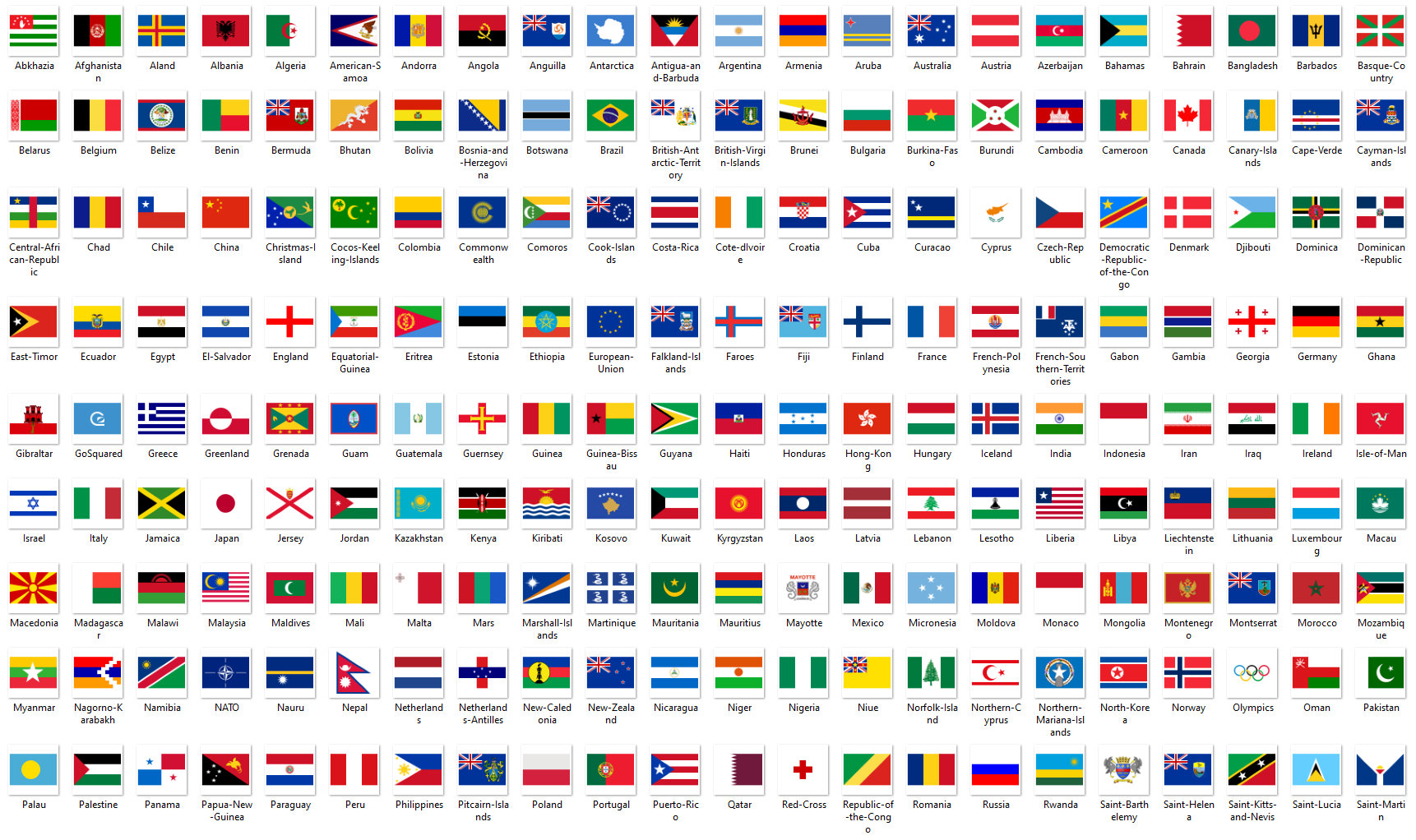 3500 Flags PNG Bundle, Flag PNG, World Flags PNG, Country Png, Country ...