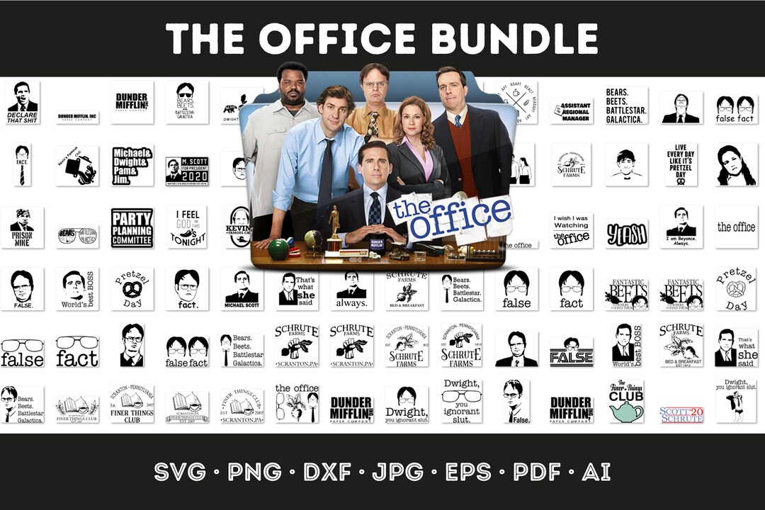 The Office Bundle SVG, the Office Svg Files for Cricut, the Office Tv ...