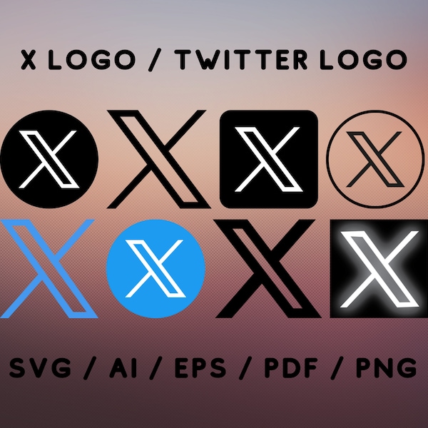 Twitter Logo Svg - Etsy