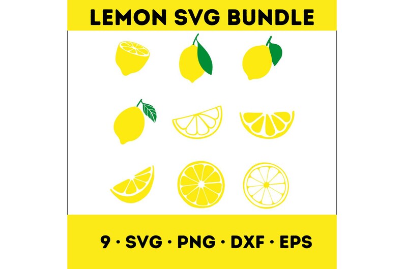 Lemon Slice Svg,fruits Dxf,fruit Svg,furit Cut File,lemon Layered ...