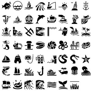 Sea SVG Bundle, Sea Life SVG Collection, Ocean Sea Animal SVG Bundle ...