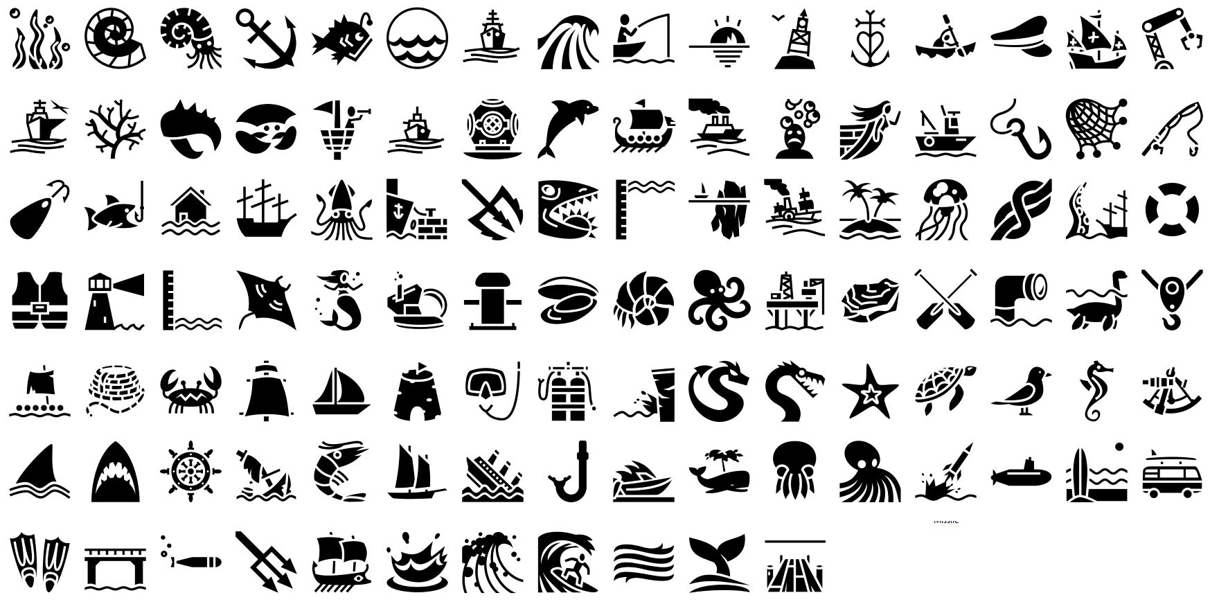 Sea SVG Bundle, Sea Life SVG Collection, Ocean Sea Animal SVG Bundle ...