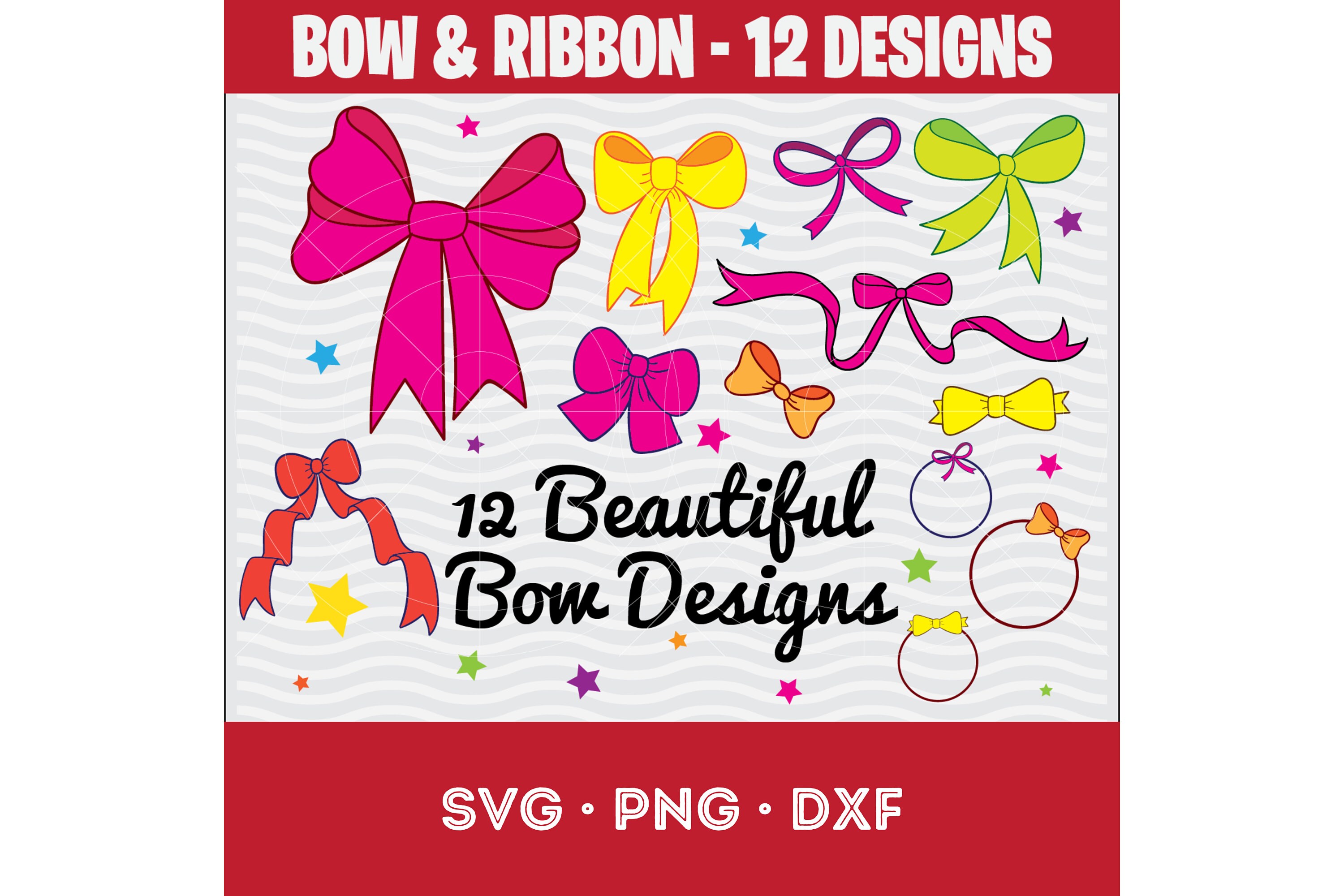 Ribbon Bow SVG Bundle, Ribbon SVG, Bow Svg, Present Svg, Bow Tie, Svg ...