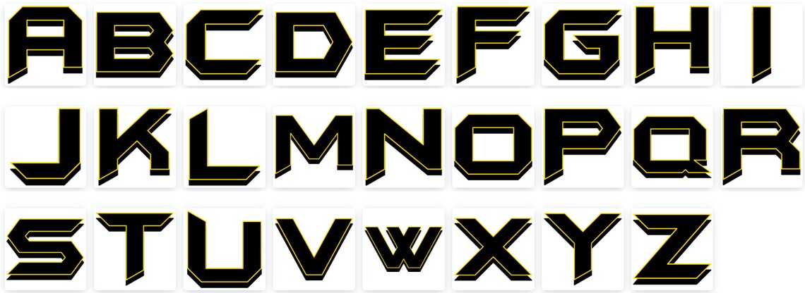 Bat Style Alphabet Font, Superhero Alphabet Printable Letters ...