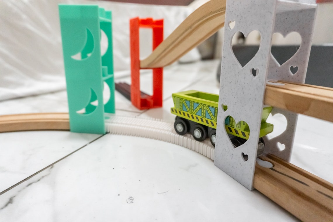 Personalized 3d Printed Train Towers, 3 Levels, Compatible With Brio ...