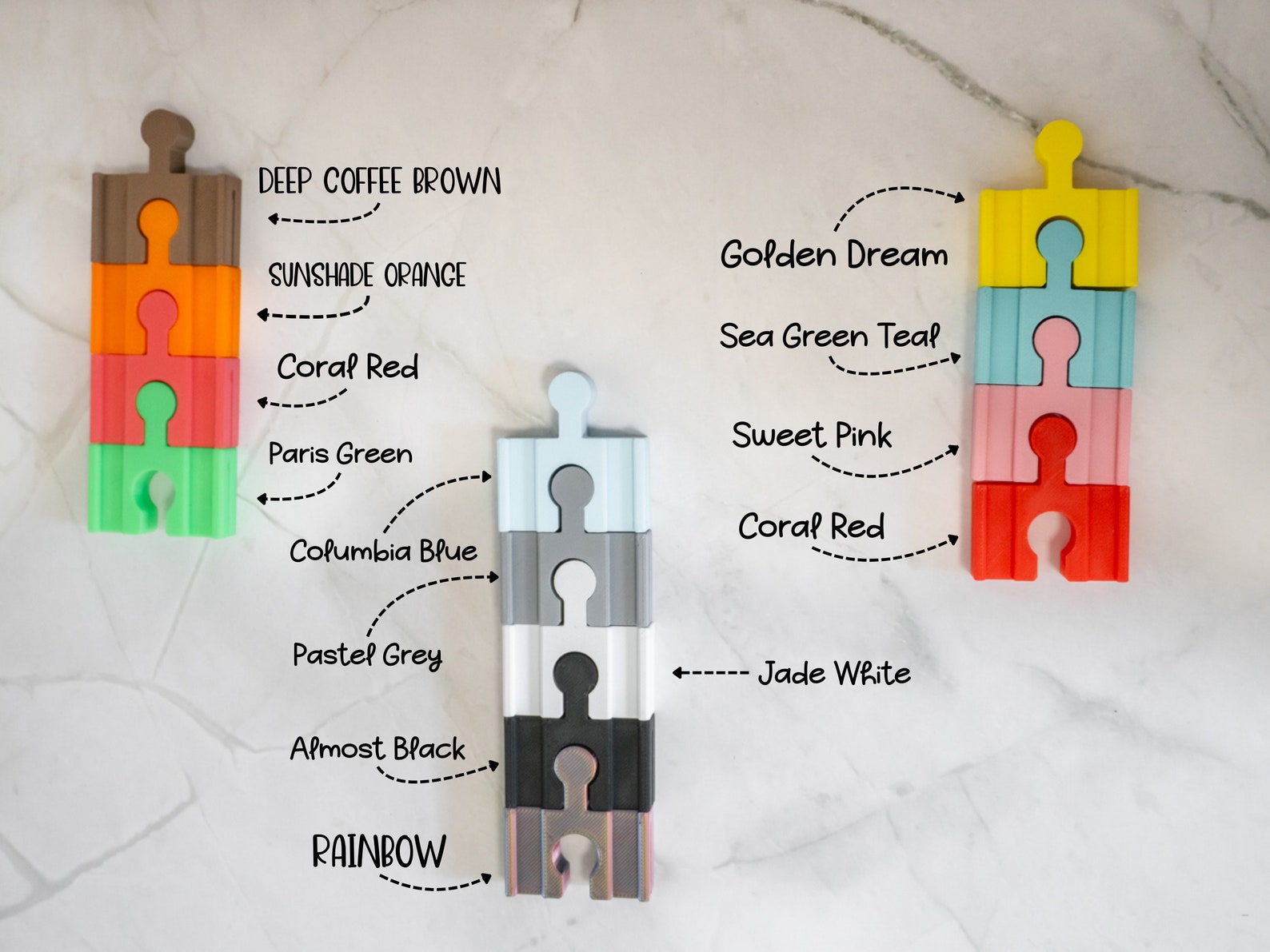 Personalized 3d Printed Train Towers, 3 Levels, Compatible With Brio ...