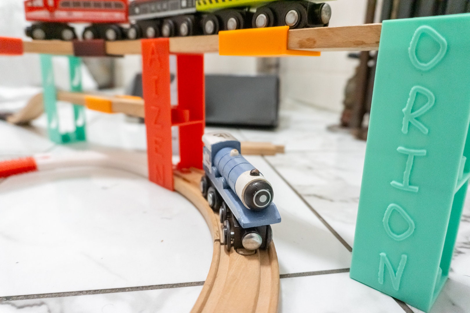 Personalized 3d Printed Train Towers, 3 Levels, Compatible With Brio ...