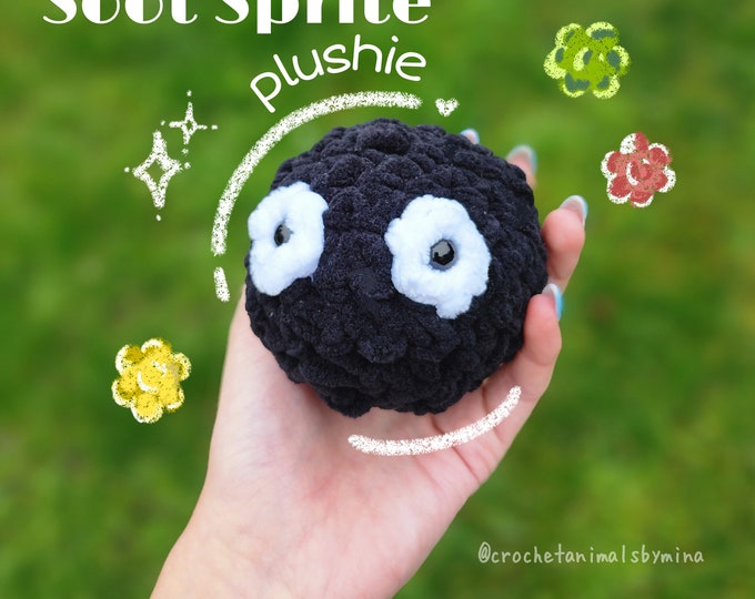 Soot Sprite Spirited Away Plushie Anime Crochet Crochet Soft Toy ...