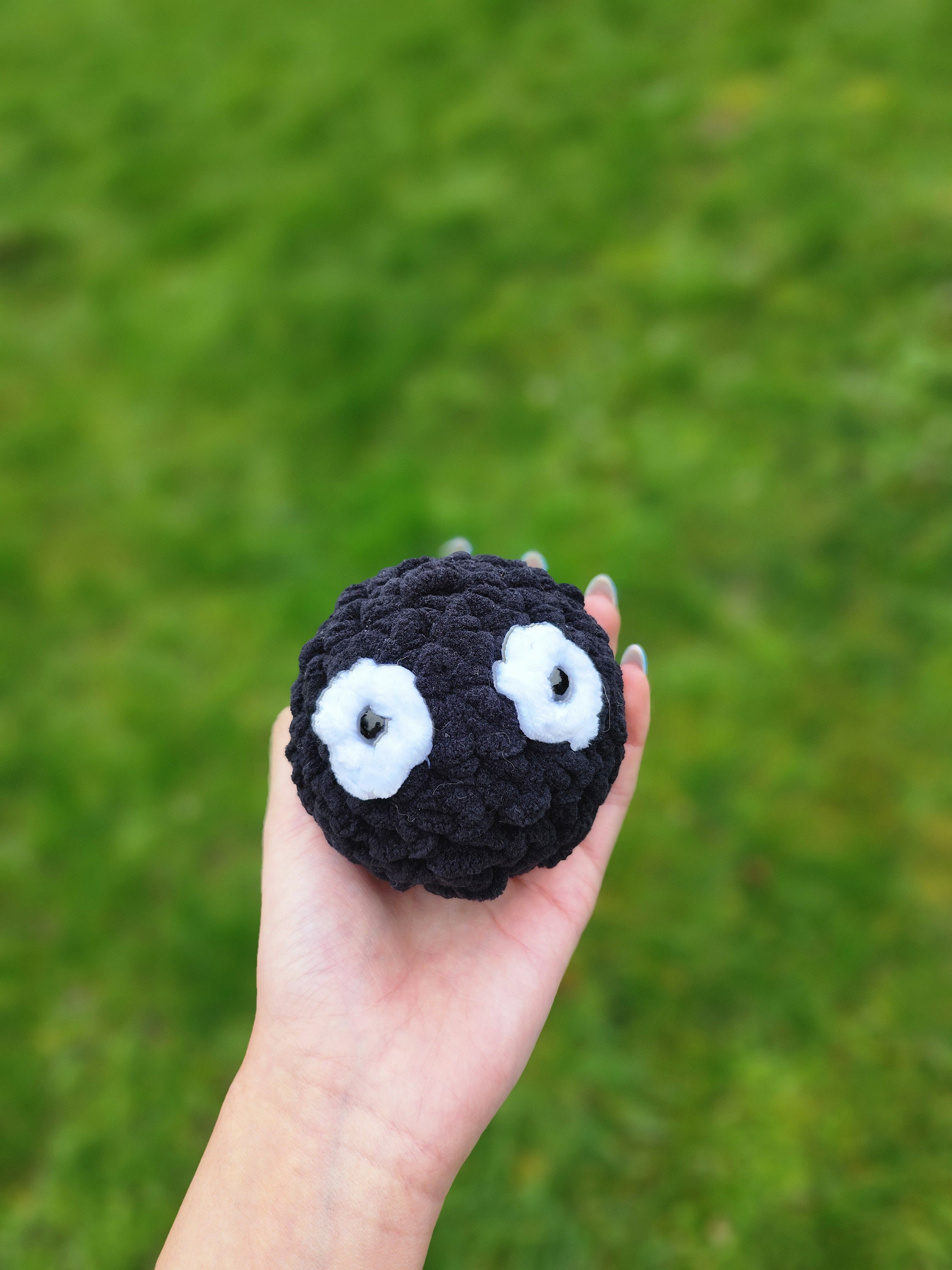 Soot Sprite Spirited Away Plushie Anime Crochet Crochet Cuddly Toy Soot ...