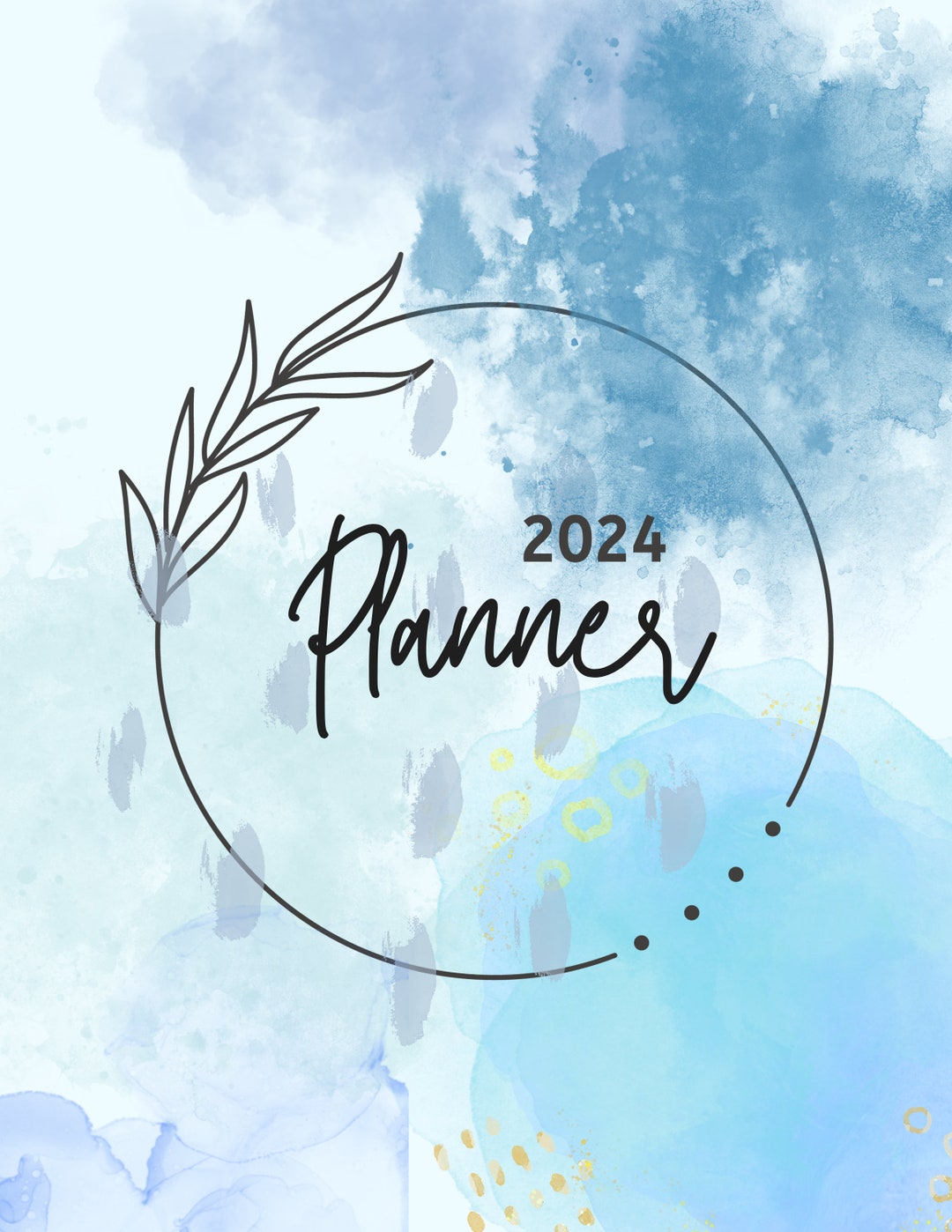 2024 Planner Cover Page - Etsy