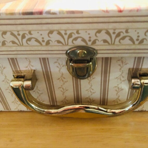 Vintage Cardboard Bistro-Paris Theme Suitcase - Gem