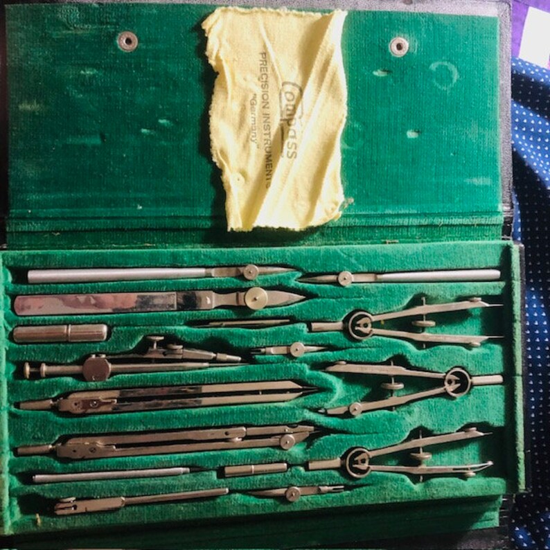 Antique Compass Precision Instruments Drawing/drafting Tools Germany ...