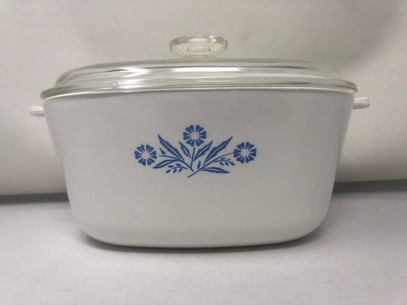W/ Very Small Chip Corning Ware Blue Cornflower P 2 1/2-B Quart ...