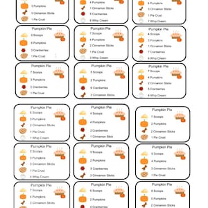 Pumpkin Pie Sensory Recipe Cards | Counting & Measuring Activity ...
