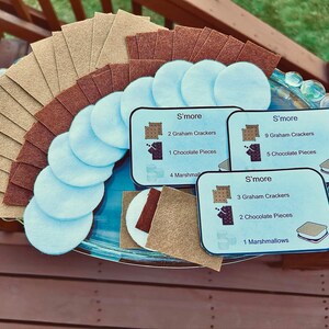Smores Sensory Recipe Cards | Counting & Measuring Sensory Activity ...