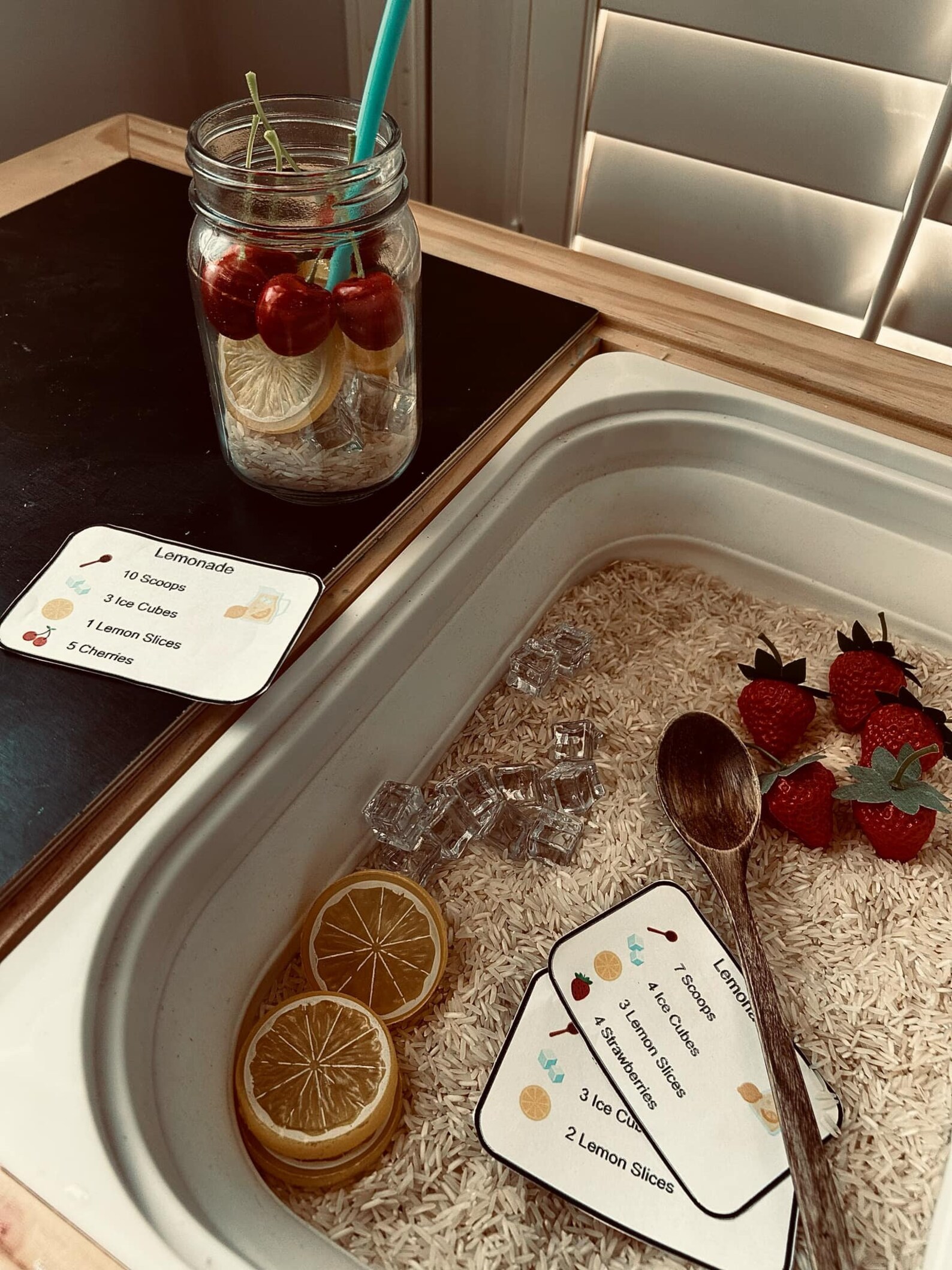 Lemonade Recipe Cards for Sensory Play | Sensory Bin Activity Cards ...