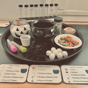 Magic Potion Recipe Cards: Spooky Sensory Activity (digital Download ...