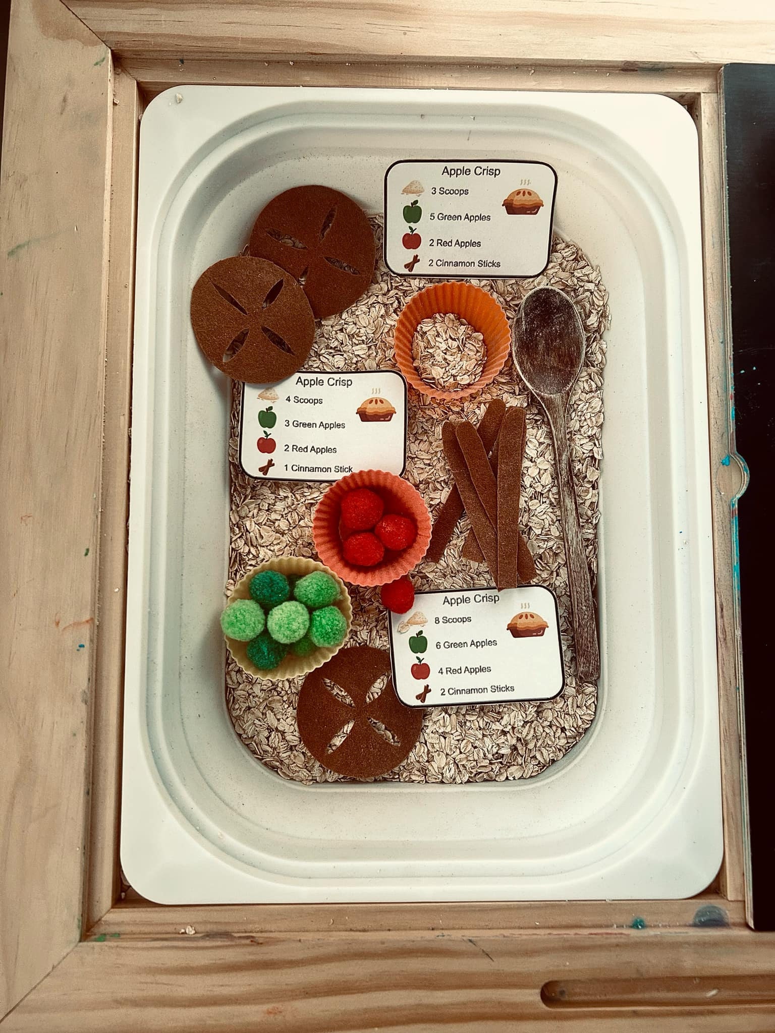 Apple Pie Sensory Bin Cards | Printable Fall Activities for Toddlers ...