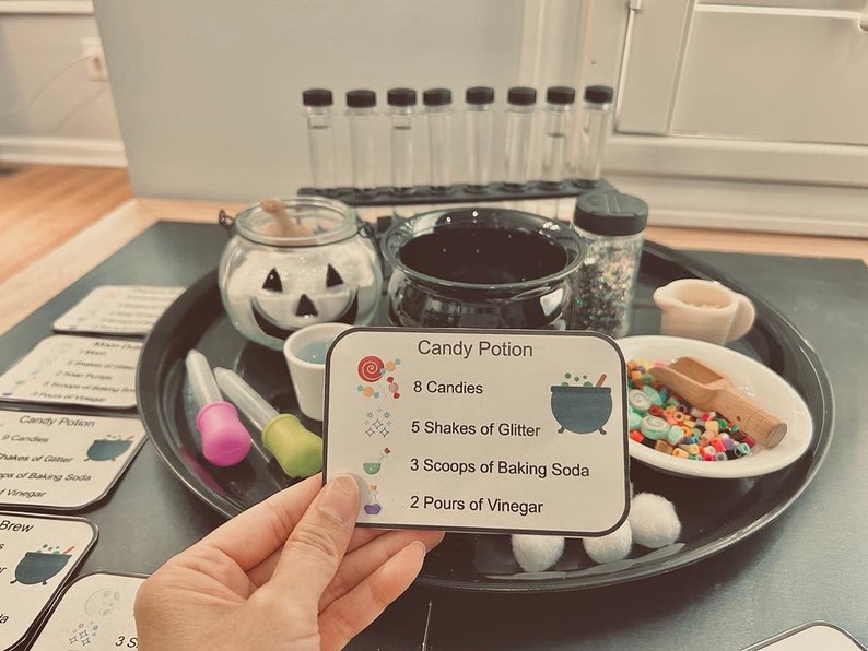 Magic Potion Recipe Cards: Spooky Sensory Activity (digital Download ...