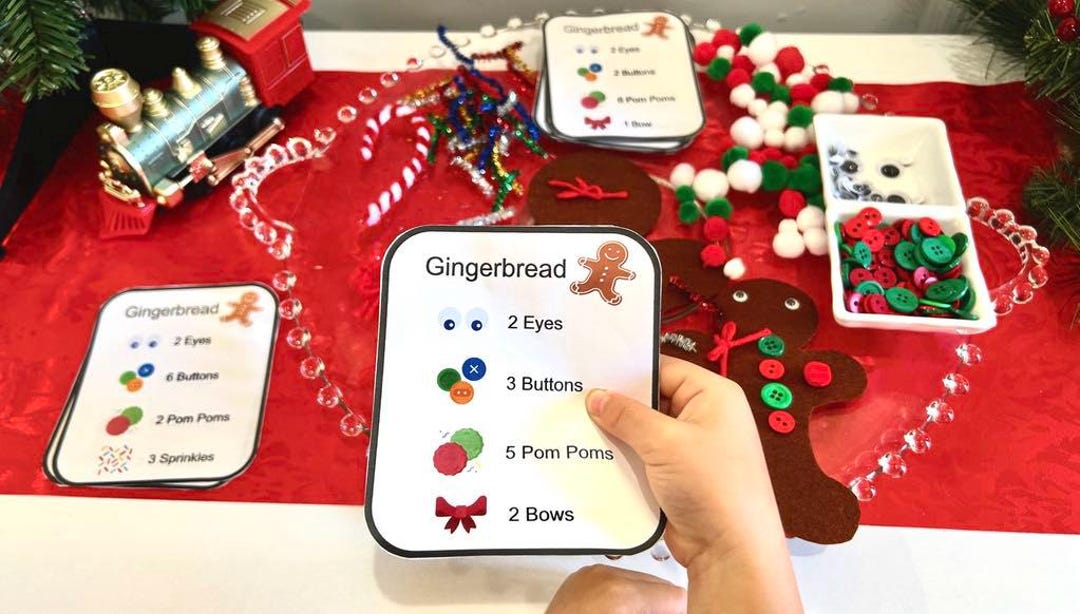 Decorate Gingerbread Man Recipe Cards for Imaginative Play | Activity ...