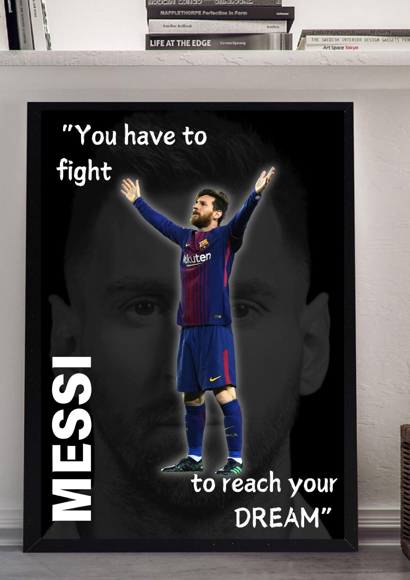 Lionel Messi Poster, Football Digital Poster, Messi Instant Download ...