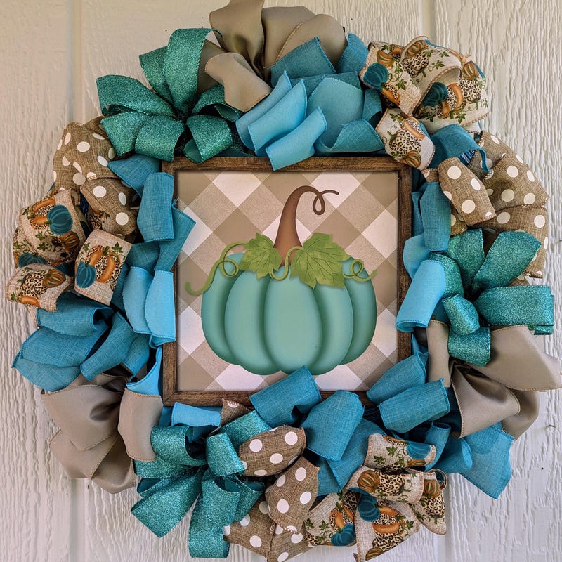 Turquoise Wreath - Etsy