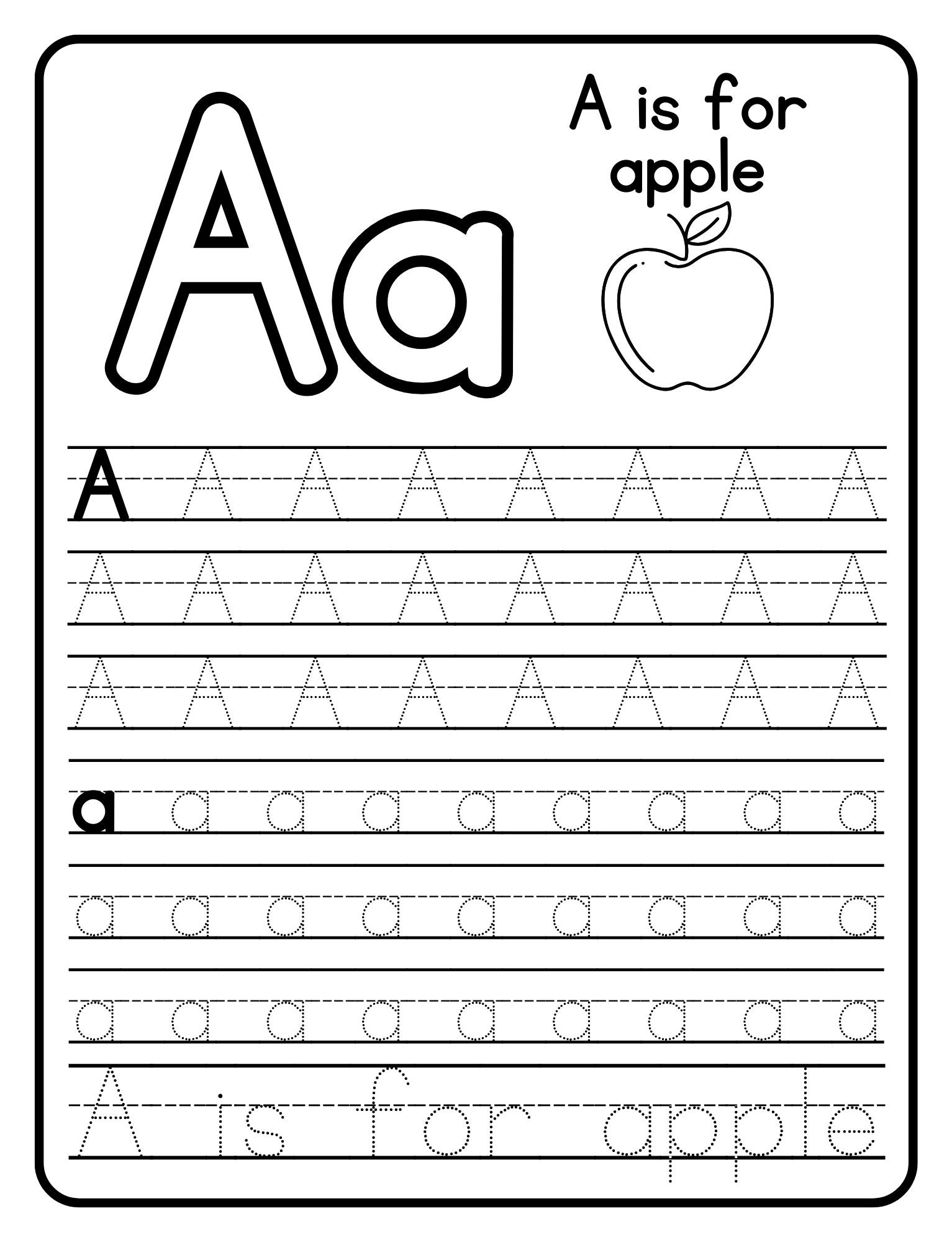 Digital & Printable Alphabet Letter Tracing Practice Set - Etsy