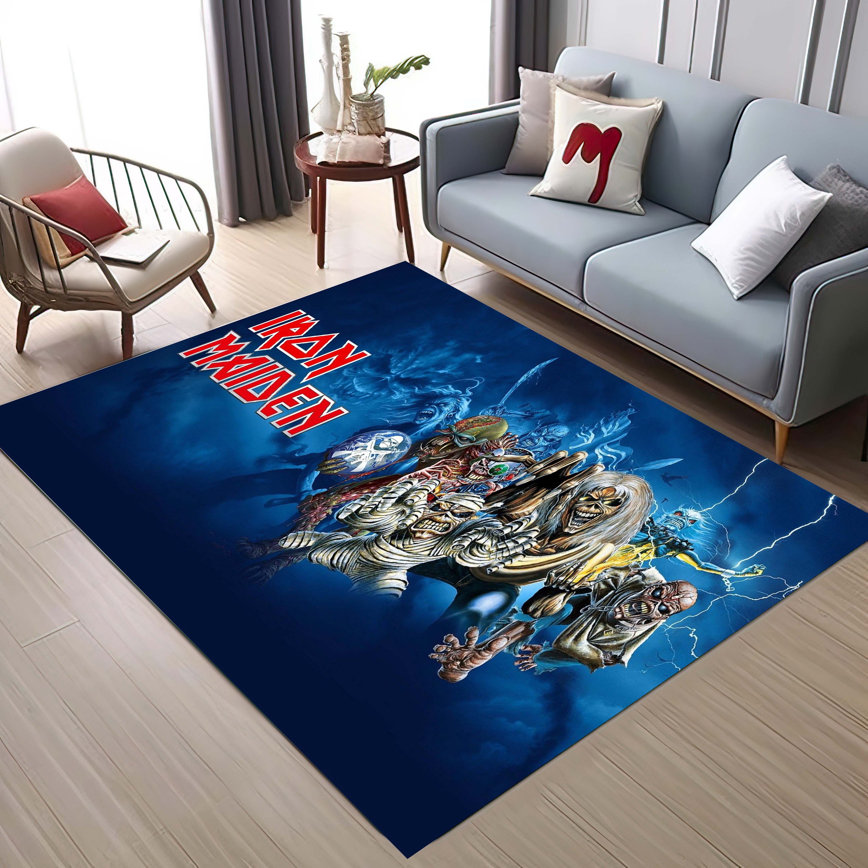 Rock Music Rug Metallica Rug Iron Maiden Rug Metal Music - Etsy