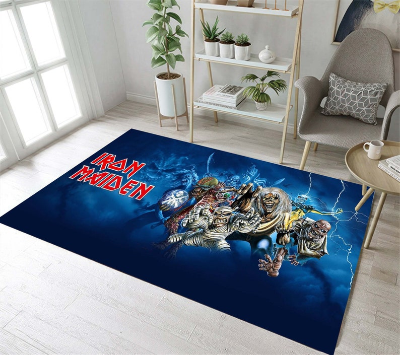 Rock Music Rug Metallica Rug Iron Maiden Rug Metal Music - Etsy