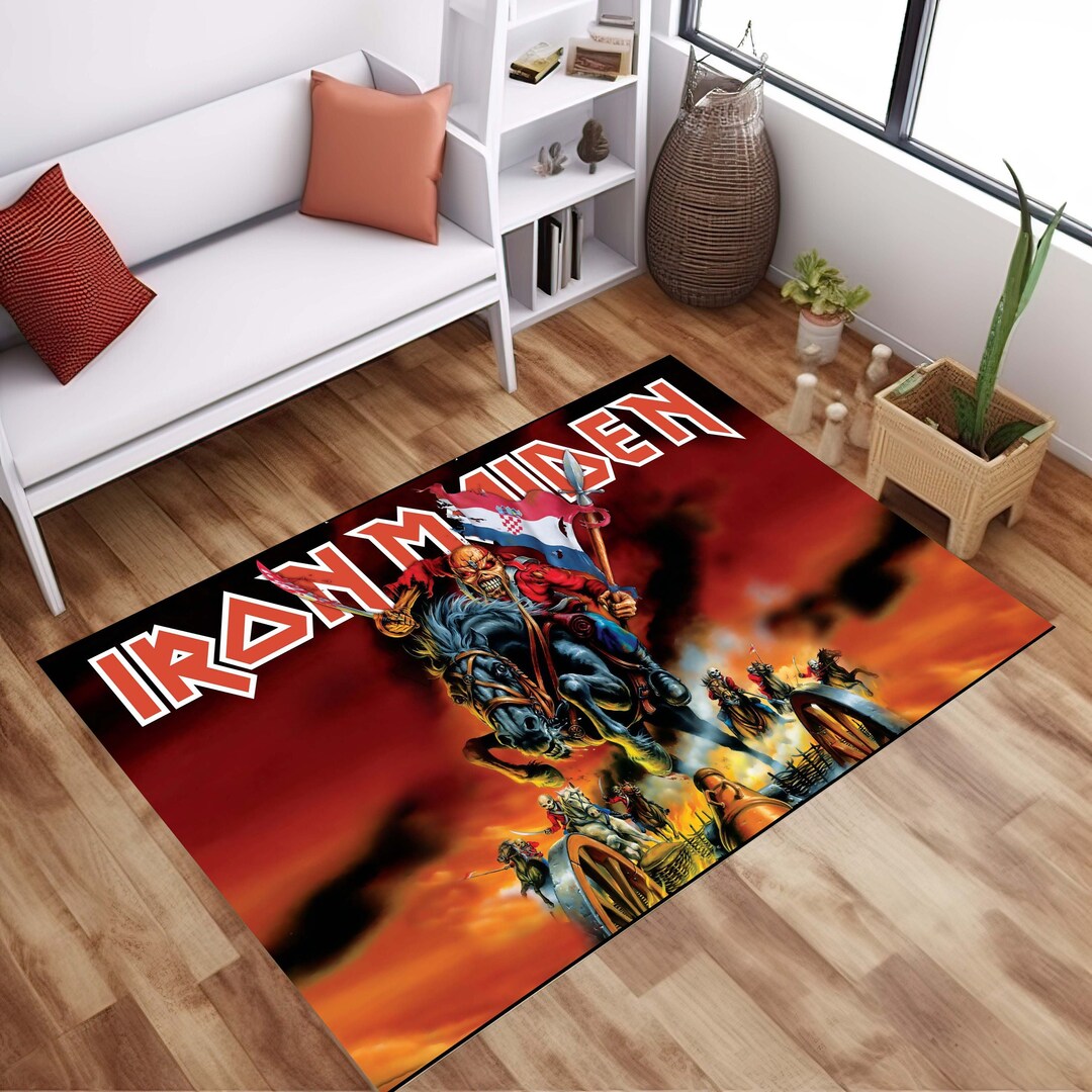 Iron Maiden Album Cover Rug Rock Band Rug Metal Band - Etsy