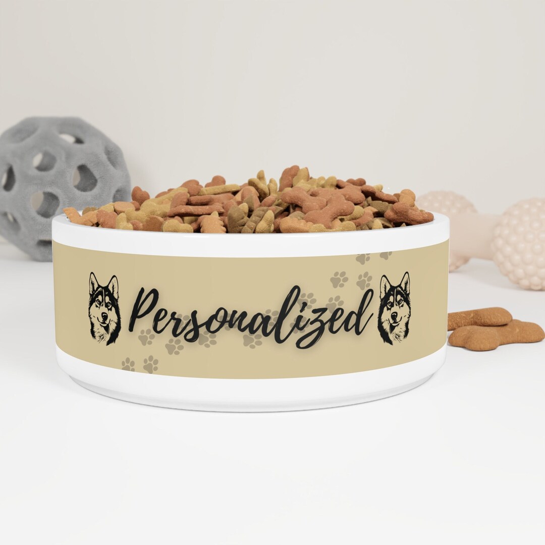 Husky Custom Dog Bowls Personalized Dog Food Bowl Pet Bowl - Etsy
