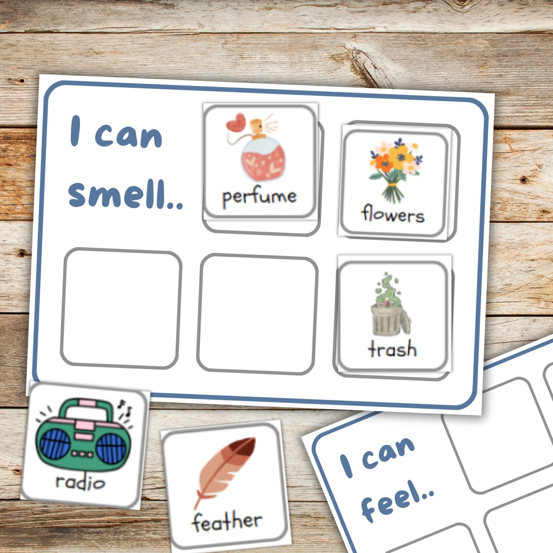 5 Senses Kids Games, Toddler Activity, Preschool Printable, Homeschool ...