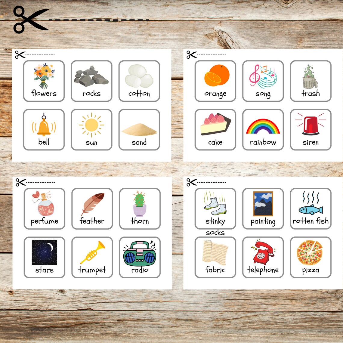 5 Senses Kids Games, Toddler Activity, Preschool Printable, Homeschool ...