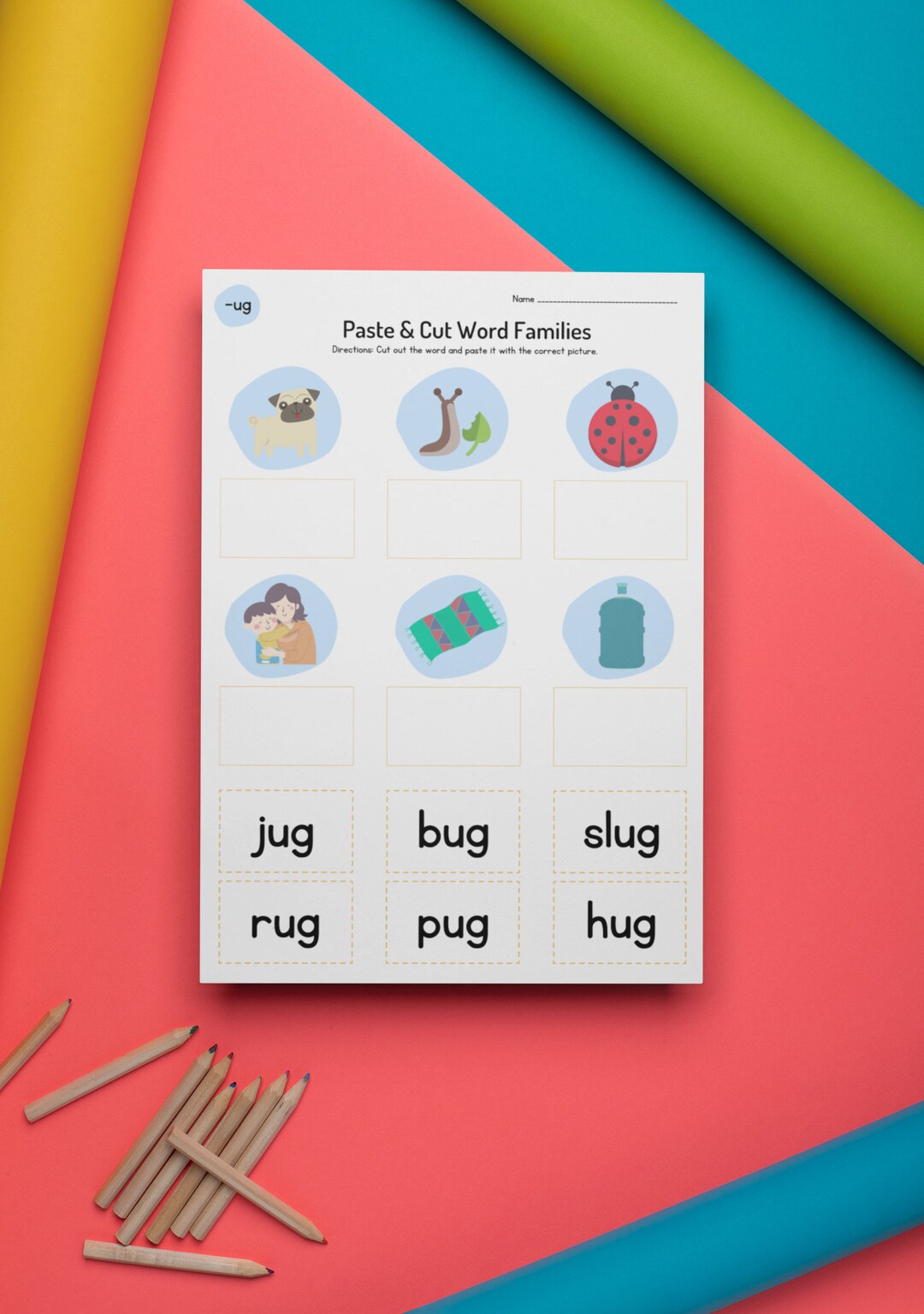 Word Families, Kindergarten Printable, Homeschool Printable, Preschool ...