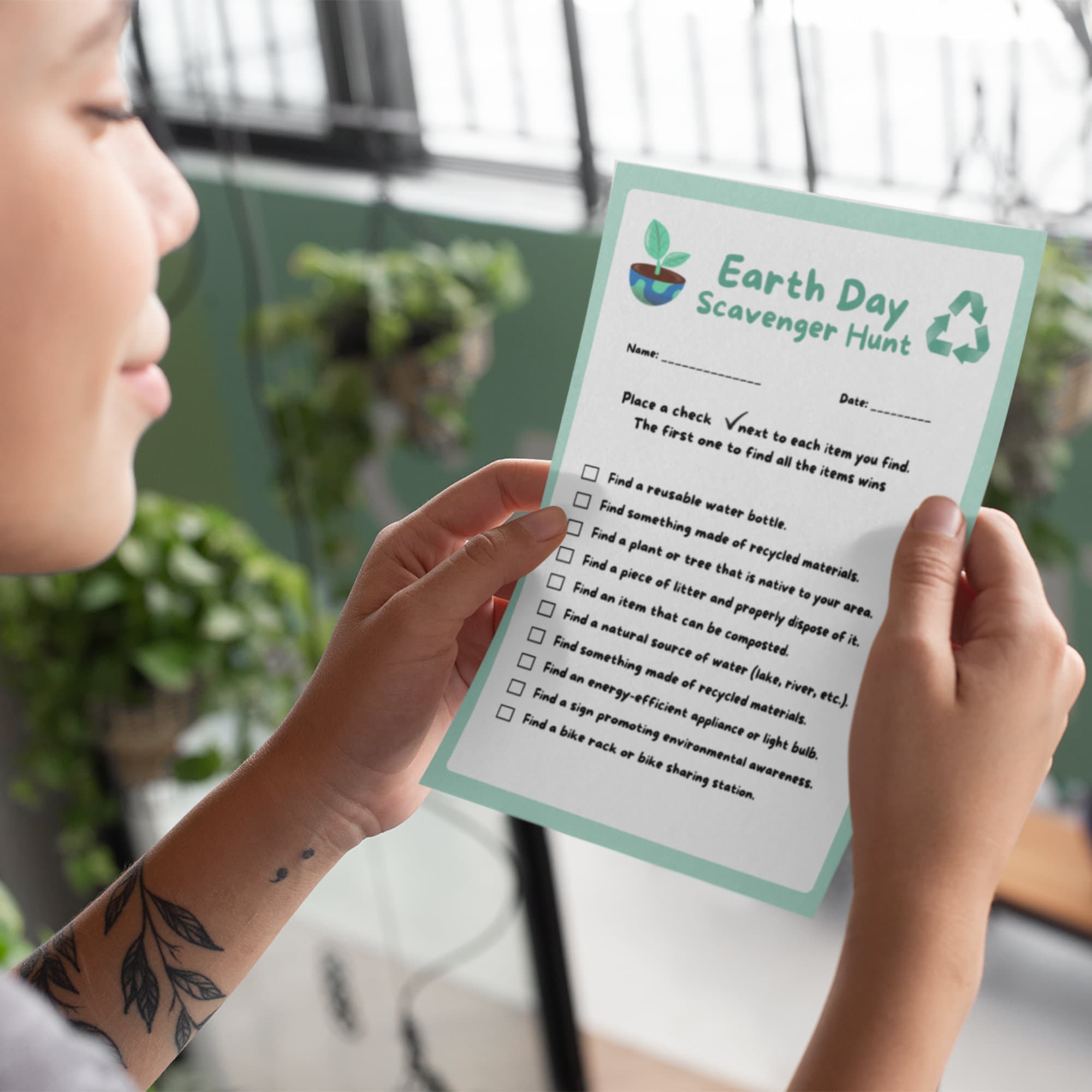 Earth Day Scavenger Hunt Printable, Treasure Hunt, Kids Scavenger Hunt ...