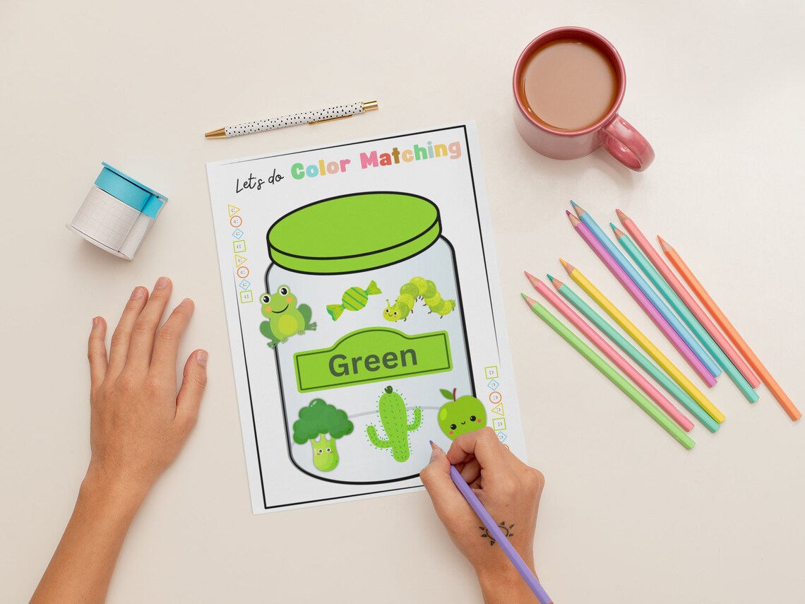 Color Matching, Color Activity, Learning Colors, Toddler Activity ...