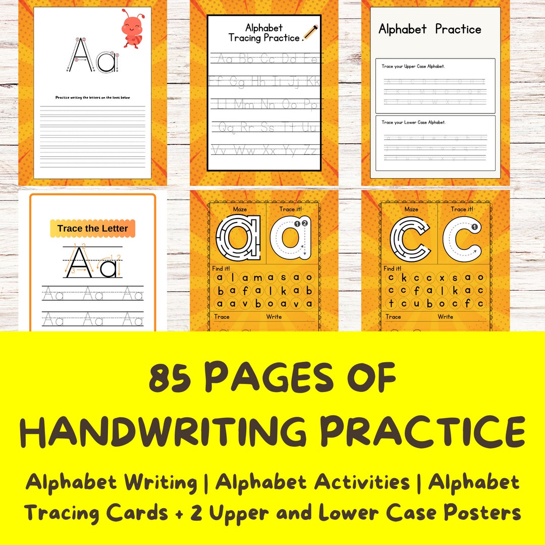Handwriting Practice 85 Pages, Homeschool Printable, Homeschool ...
